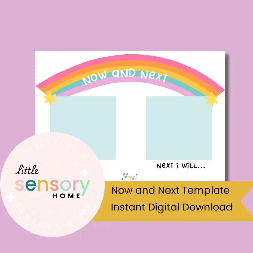 Now and Next Template Digital Download - Little – Little Sensory Home